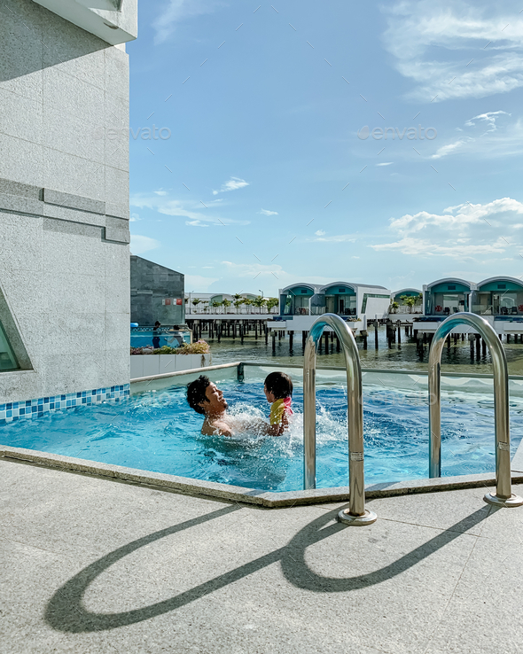 People at the pool Stock Photo by nadiasaleh86 | PhotoDune