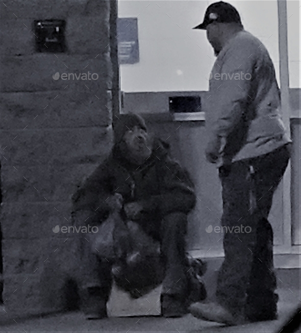 Homeless Person Hoping for a Handout! Stock Photo by AZ-BLT | PhotoDune