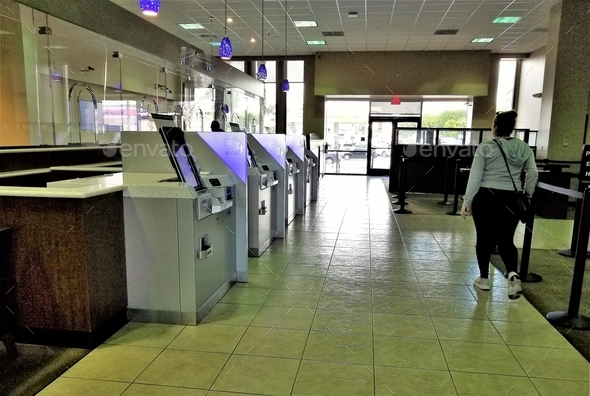 Modern Technology! ATM Banking! Business Lobby! Stock Photo by AZ-BLT