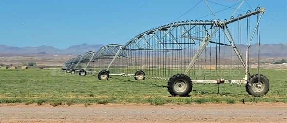 Agriculture! Large Scale Irrigation System! Farming! Stock Photo by AZ-BLT