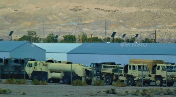 Military Vehicles on Base! Stock Photo by AZ-BLT | PhotoDune