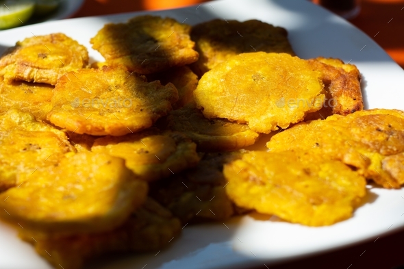 Plantain tostones. Patacon. Banana tortillas. Have fun. Latin American ...