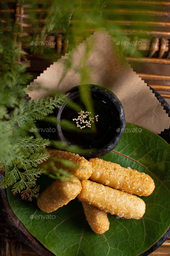 Tequeños. Venezuelan pastry. cheese sticks wrapped in batter and fried ...