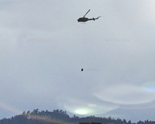 Forest Fire! Helicopter Water Drops! Stock Photo by AZ-BLT | PhotoDune