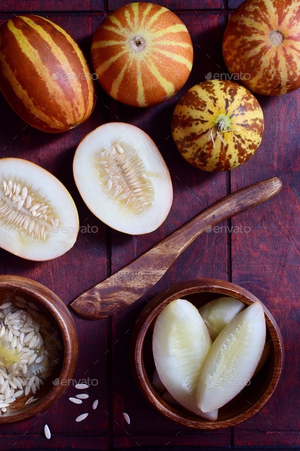 Tiger melon healthy food Stock Photo by nodar77 | PhotoDune