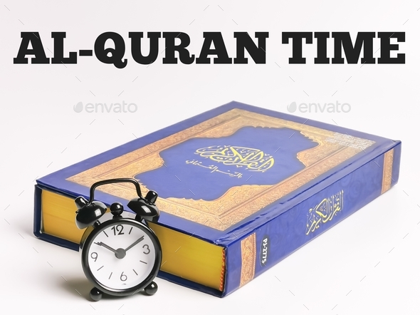 AL QURAN TIME with Holy Quran written arabic calligraphy meaning of Al ...