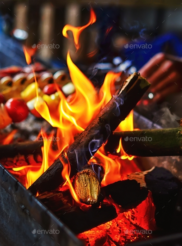 Flame of fire. Burning moats Stock Photo by KSENIA7777 | PhotoDune