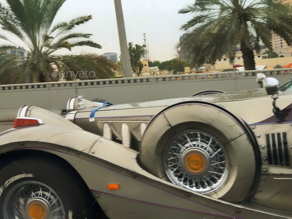 Transportation Luxury Automobile Vintage Car Palm Trees Tropical ...