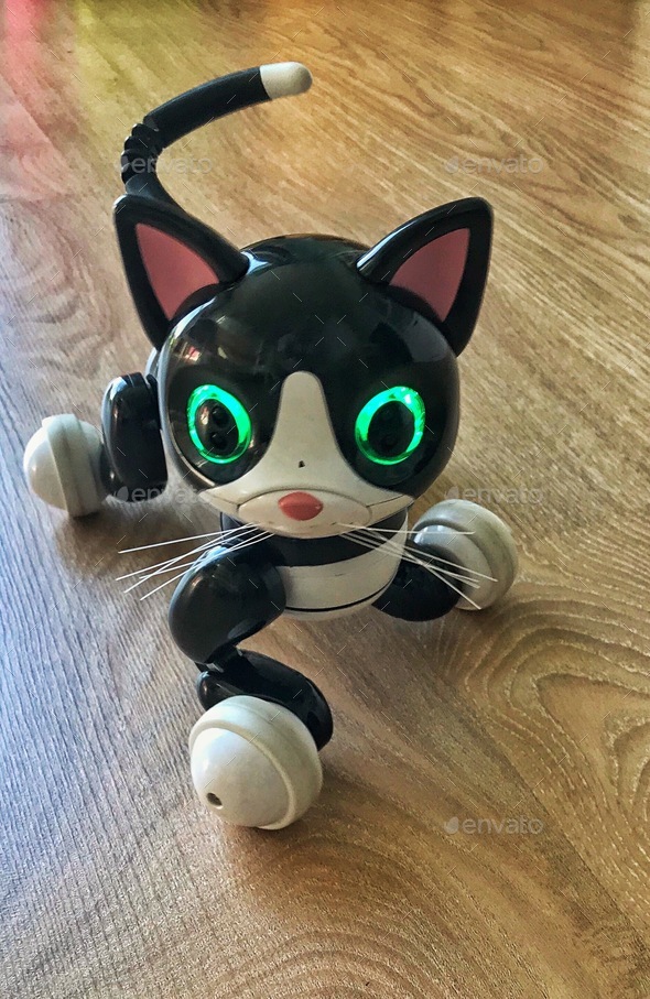 Toys Feline Robot A blend of ingenuity and razzle-dazzle Stock Photo by ...