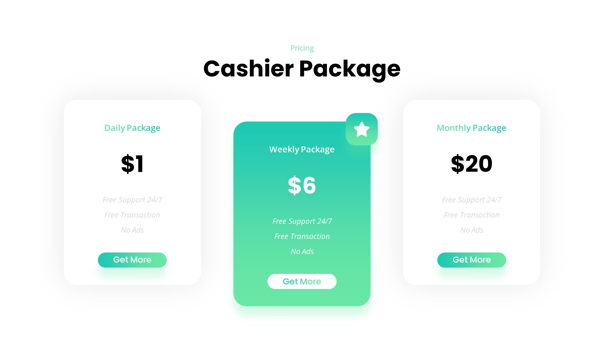 Cashier - Payment Mobile App Google Slides Template, Presentation Templates