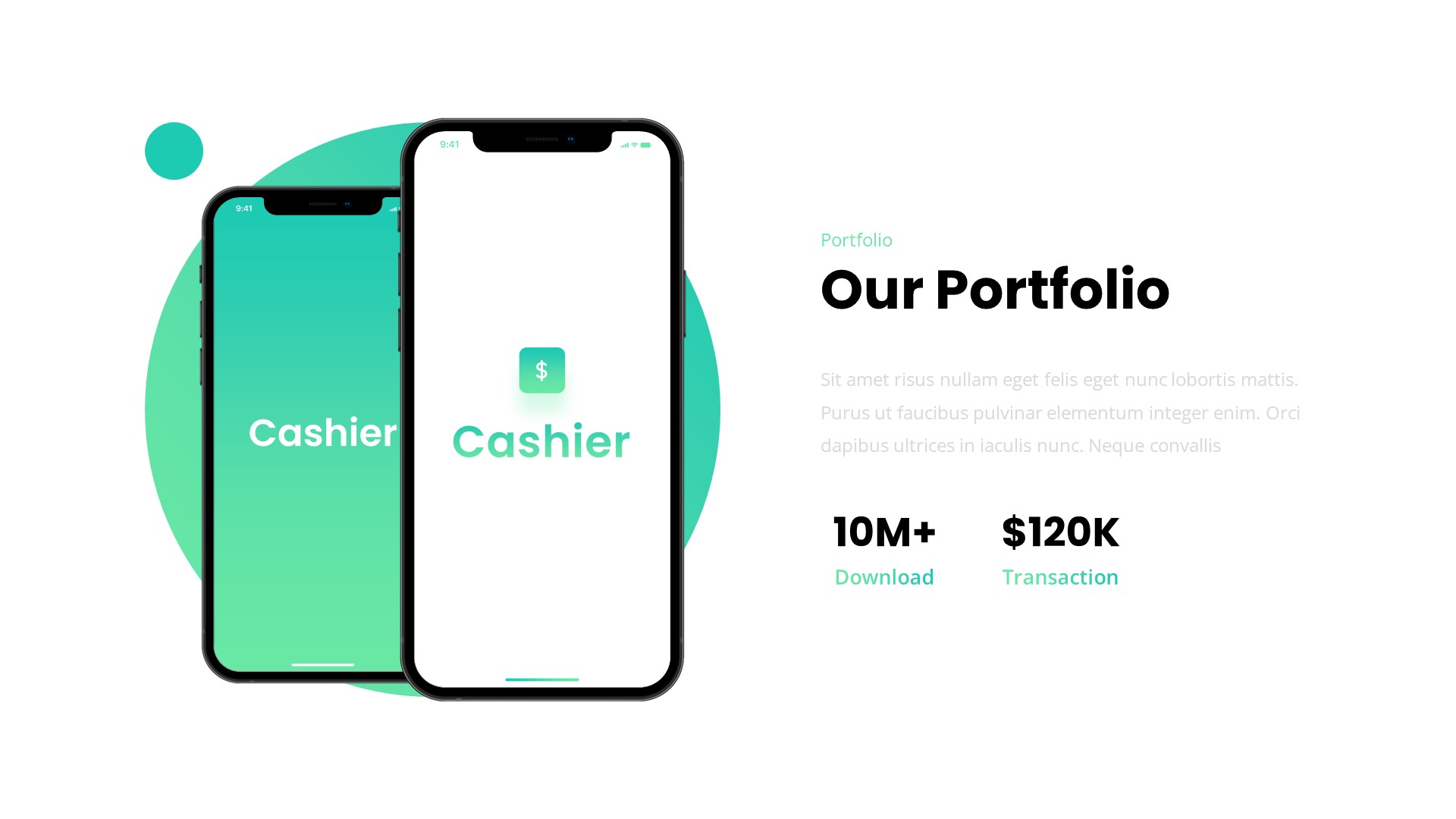 Cashier - Payment Mobile Apps Powerpoint Template, Presentation Templates