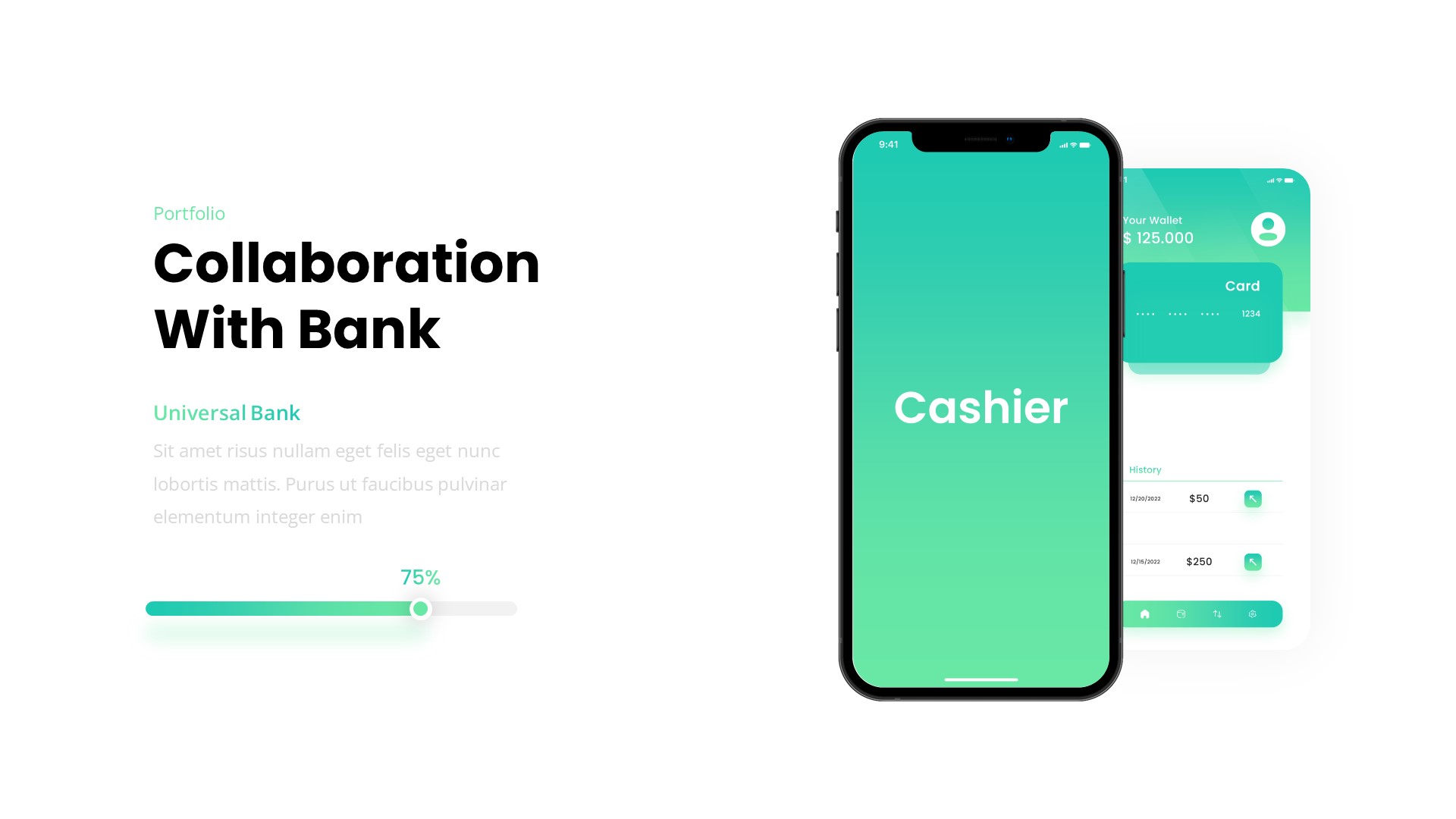 Cashier - Payment Mobile Apps Powerpoint Template, Presentation Templates