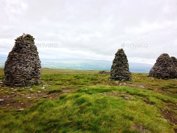 Nine Standards Rigg, Northern England, UK Stock Photo by andreealive