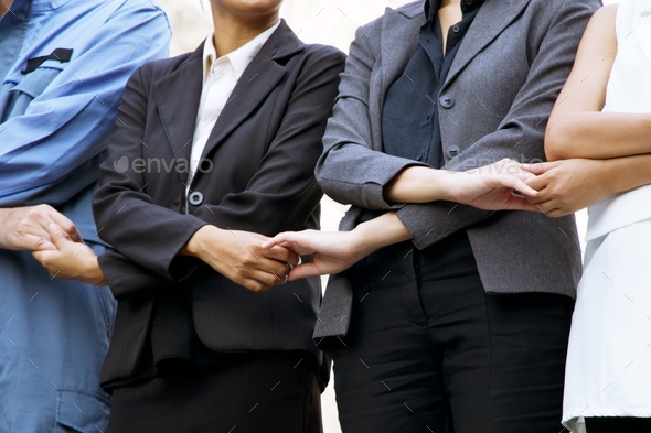 Teamwork hand in hand Stock Photo by Thanineech | PhotoDune