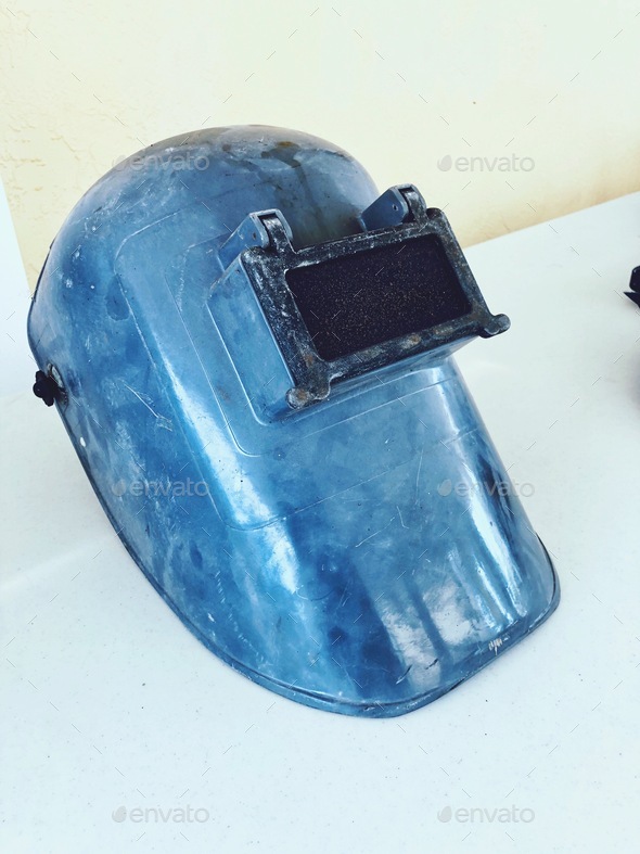 Old welding mask. Stock Photo by marisap7 | PhotoDune