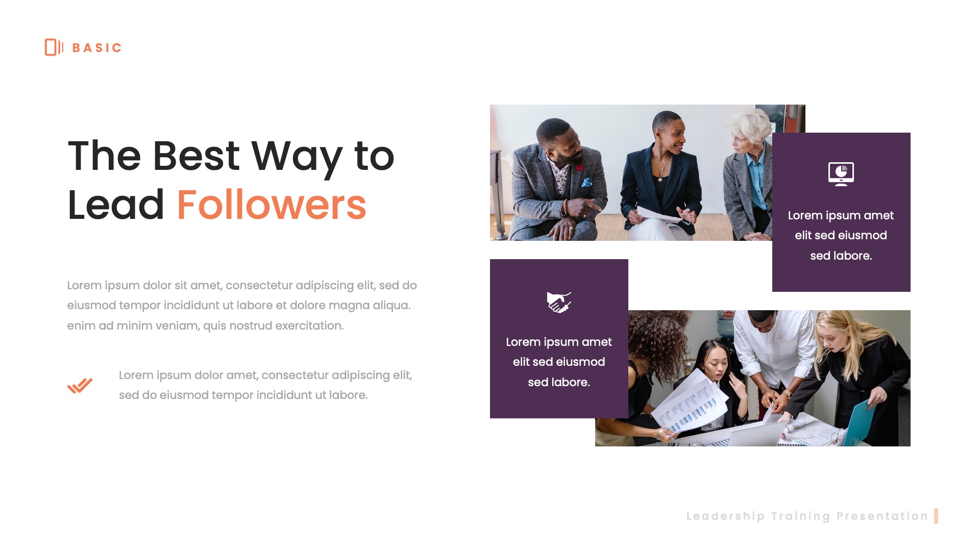 Basic - Leadership Training Presentation PowerPoint, Presentation Templates