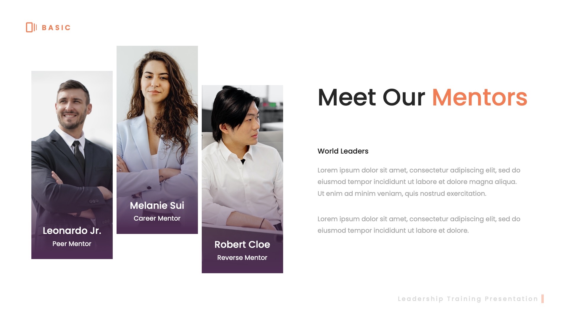 Basic - Leadership Training Presentation PowerPoint, Presentation Templates