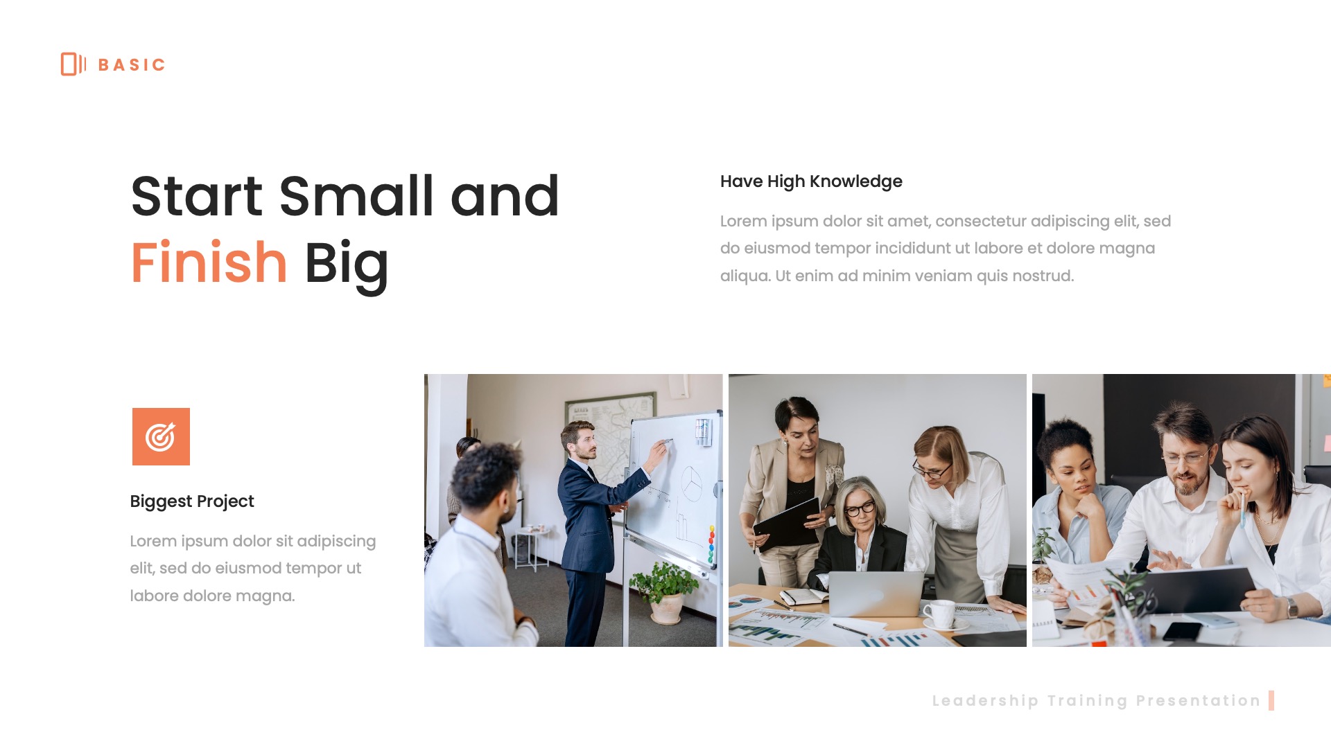 Basic - Leadership Training Presentation Keynote, Presentation Templates