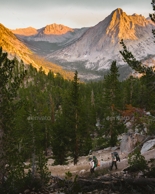 Backpacking in the high Sierra summer Stock Photo by ReidMurphy | PhotoDune