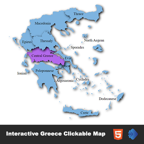 Interactive Greece Clickable Map by freelancertajulrasel | CodeCanyon