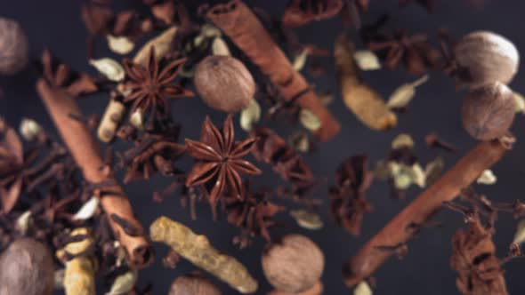 Super Slow Motion of Flying Spices, Stock Footage | VideoHive