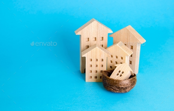 The metaphor of a family of houses. Stock Photo by iLixe48 | PhotoDune