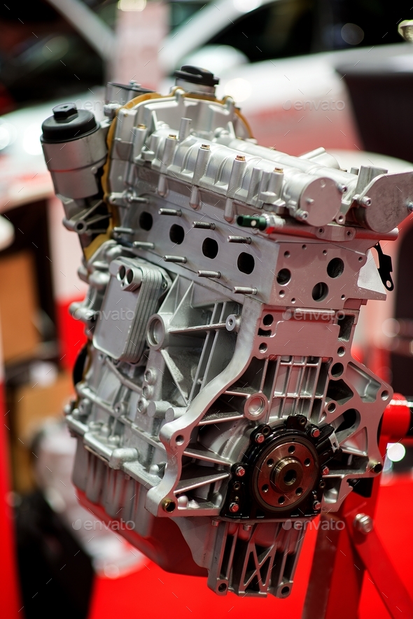 The powerful engine of a car Stock Photo by zelmab | PhotoDune