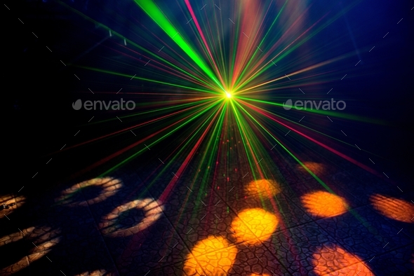 Colored disco lights,party background! Stock Photo by zelmab | PhotoDune