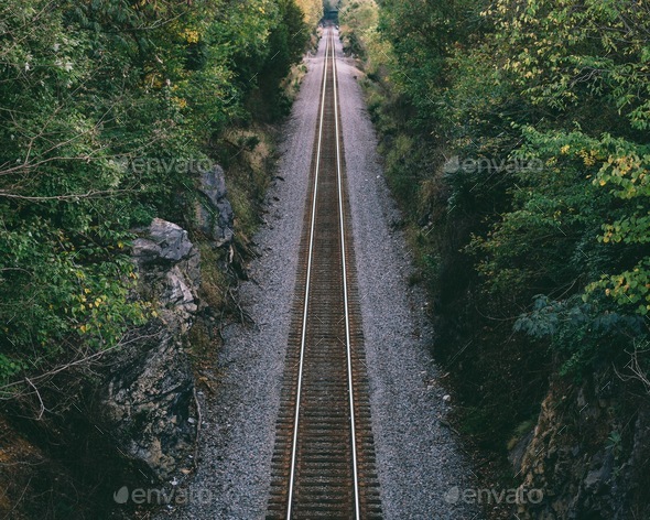 Infinite railroad tracks. Stock Photo by silviuzid | PhotoDune