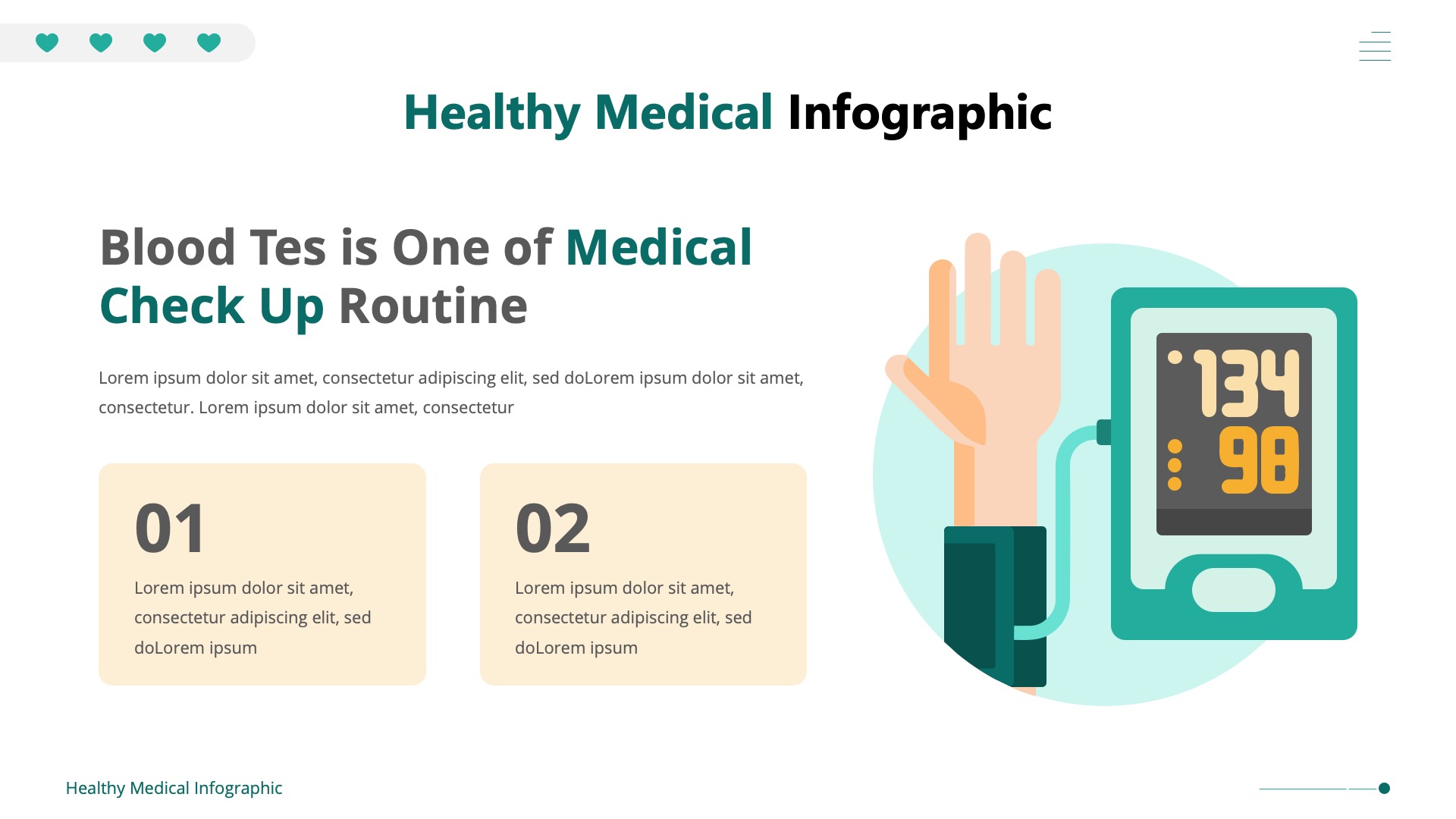 Medical Infographic Google Slides Template, Presentation Templates
