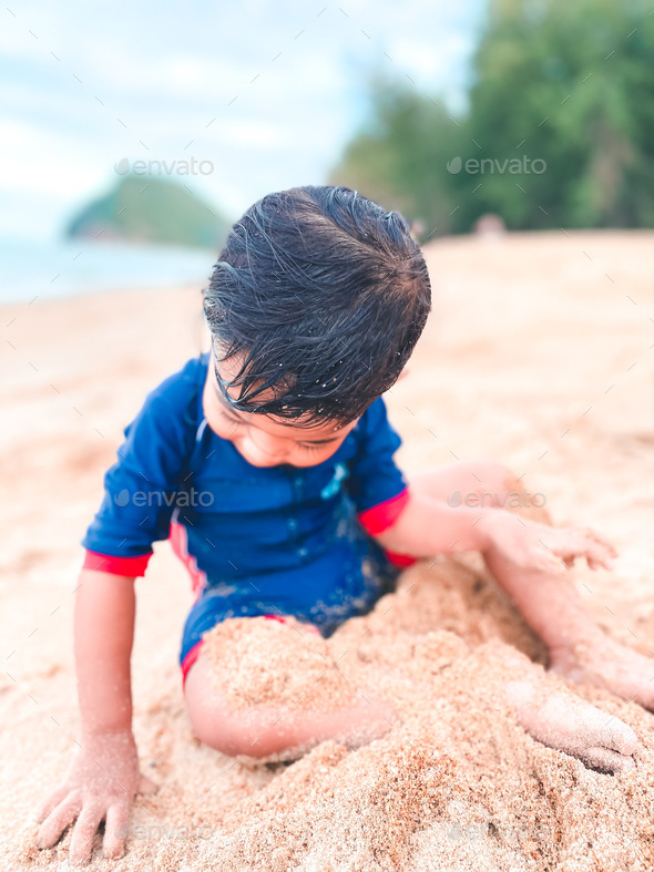 Exploring texture of sand Stock Photo by nazmanm | PhotoDune