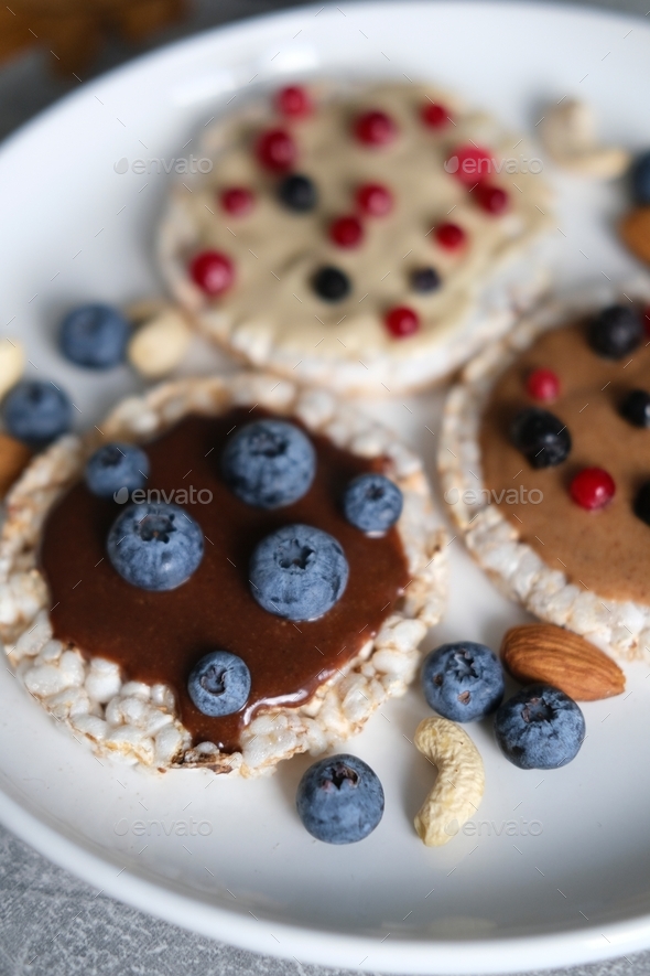 expanded rice with fruits Stock Photo by danaaacristea | PhotoDune