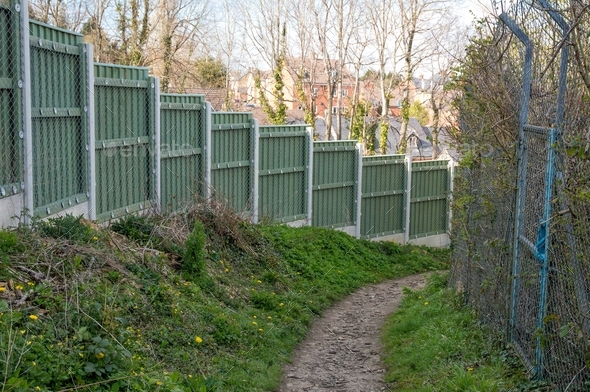 Fencing and path Stock Photo by martynp5 | PhotoDune