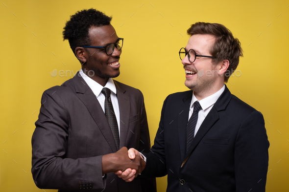 Handshake of two business people. Two men making a deal. Stock Photo by ...