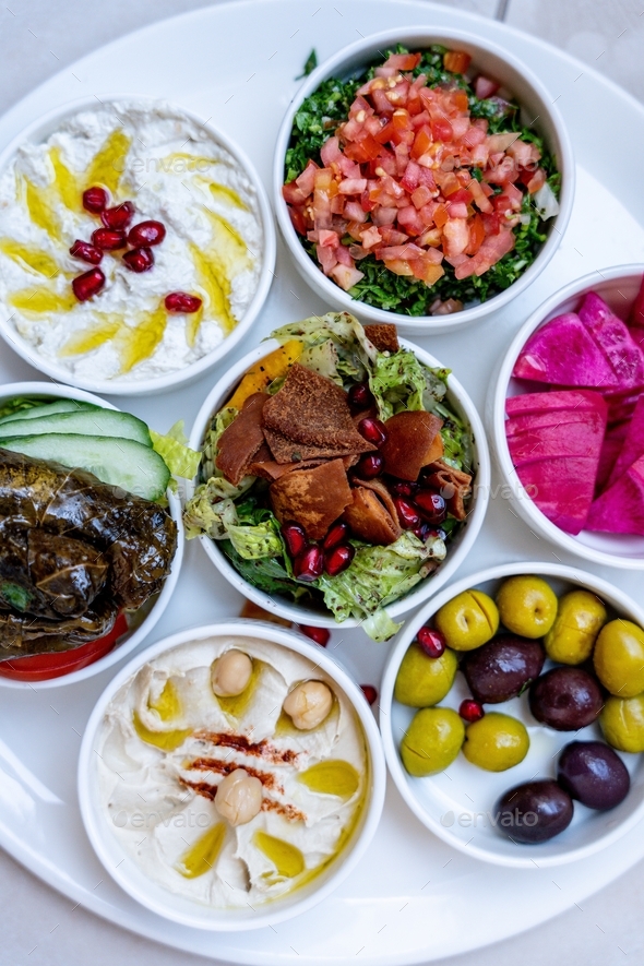 Traditional Arabic snacks. Stock Photo by katrinasid | PhotoDune