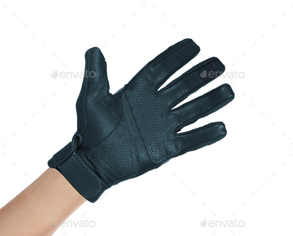 Hand in leather glove Stock Photo by photobalance | PhotoDune