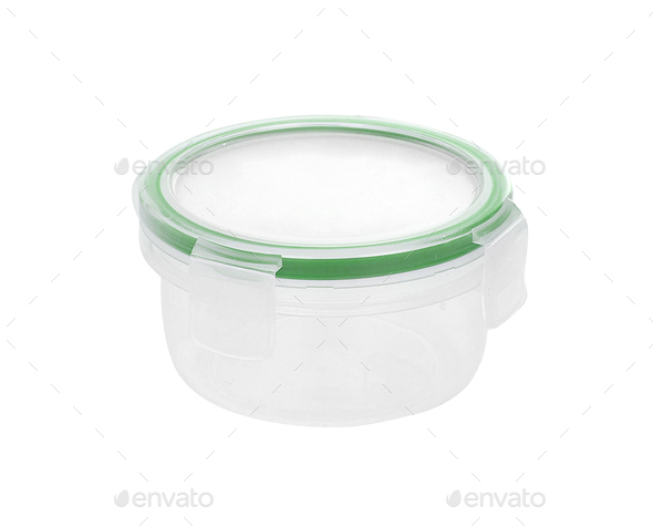 Round plastic container Stock Photo by ozaiachin | PhotoDune