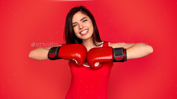 Happy boxer ready to fight Stock Photo by kegfire | PhotoDune