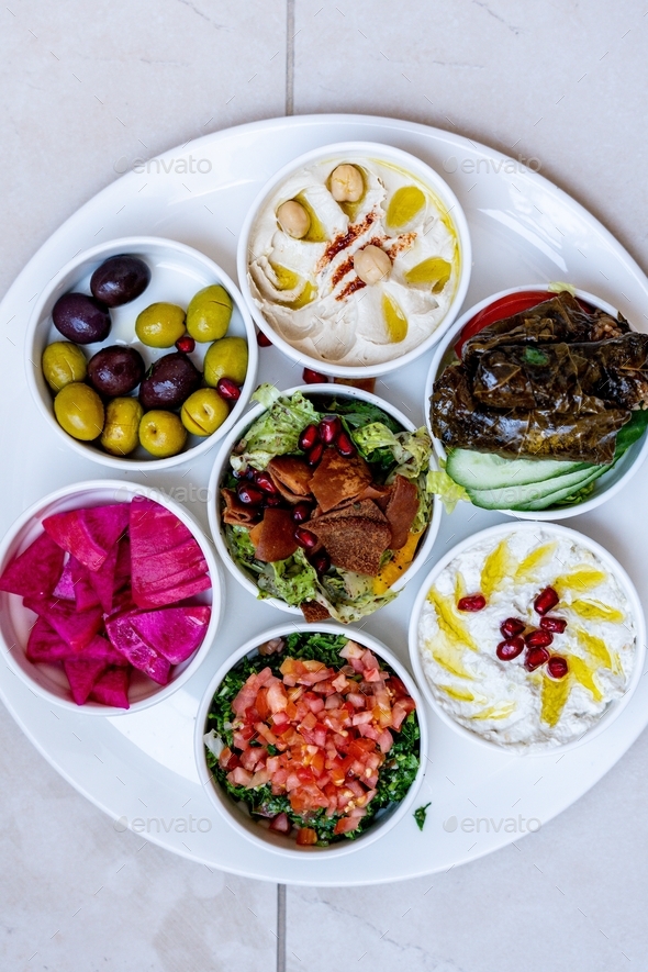 Traditional Arabic snacks. Eastern cuisine. Stock Photo by katrinasid