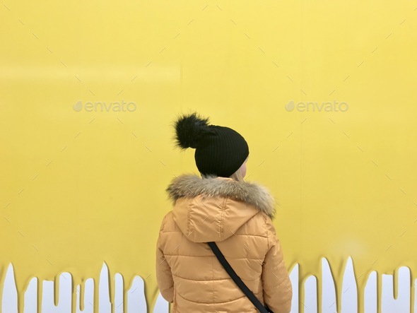 Yellow background || People from behind Stock Photo by ellirocker ...