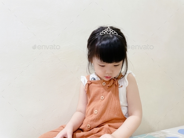 Little girl reading story book Stock Photo by louisong | PhotoDune
