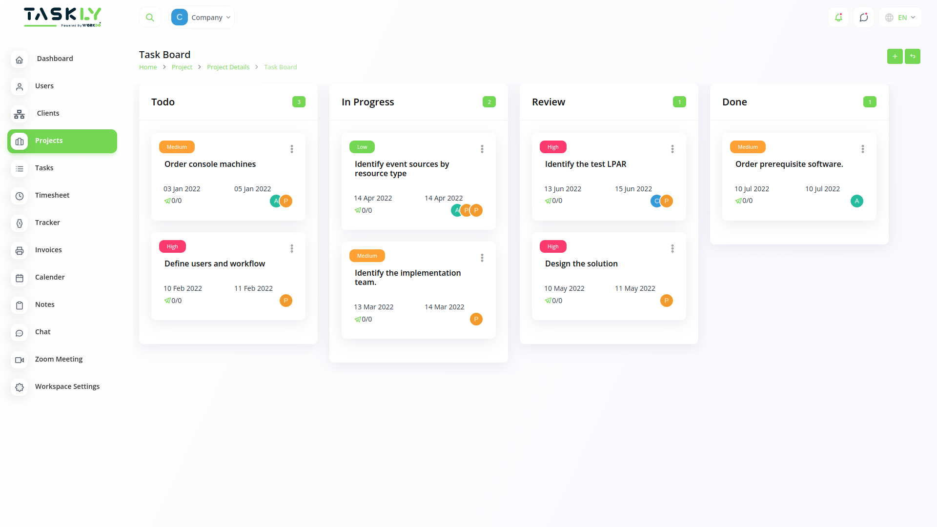 TASKLY – Project Management Tool by RajodiyaInfotech | CodeCanyon