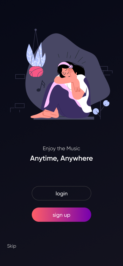 SoundTap - Fresh & Dark Flutter App Ui Template of Music Player by jpatgir