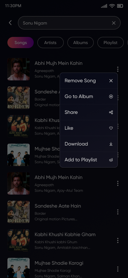 SoundTap - Fresh & Dark Flutter App Ui Template of Music Player by jpatgir