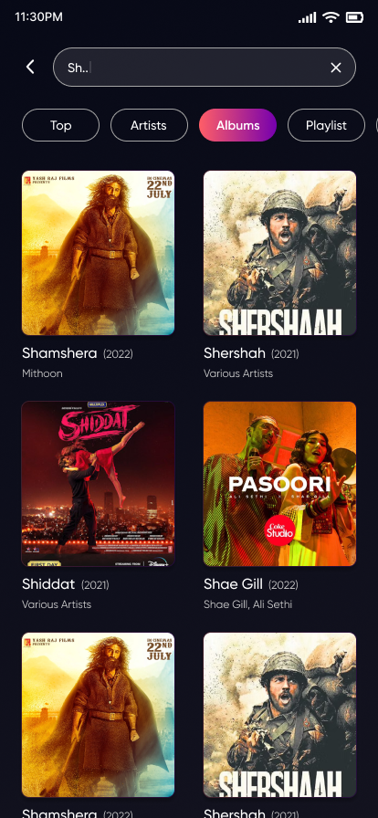 SoundTap - Fresh & Dark Flutter App Ui Template of Music Player by jpatgir