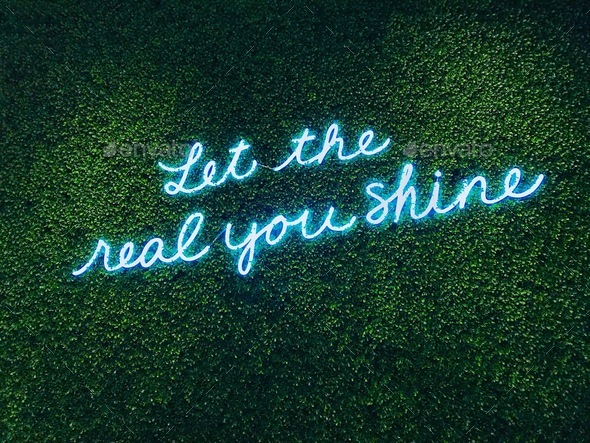 Let the real you SHINE! Be you! Be original. Stock Photo by ...
