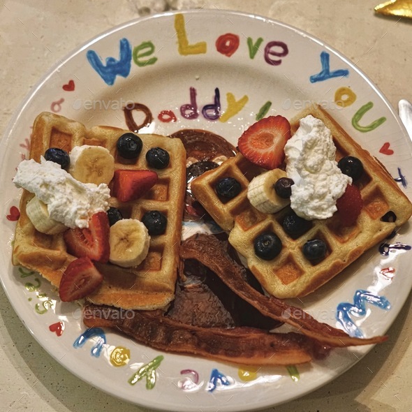 Happy Father's Day DADDY breakfast!! Stock Photo by TonyTheTigersSon