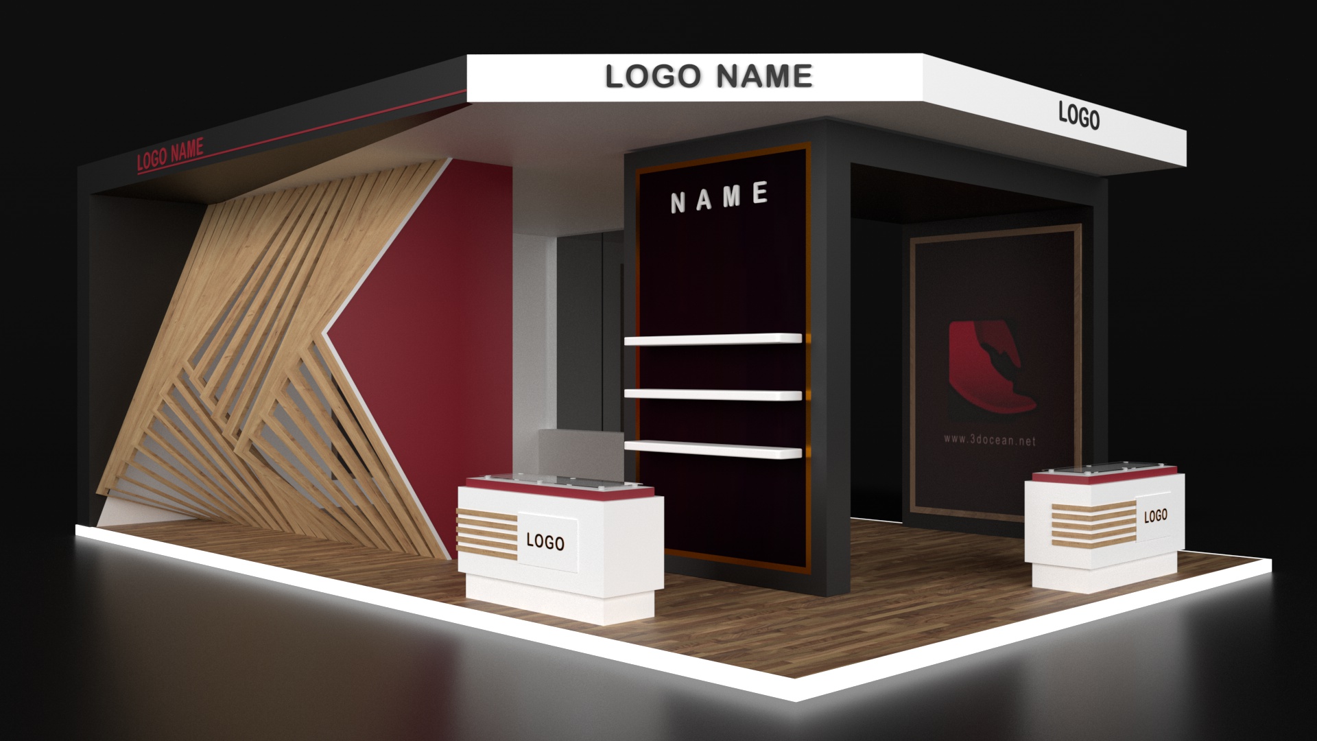 Exhibition Booth Pavilion Stand by ap_89 | 3DOcean