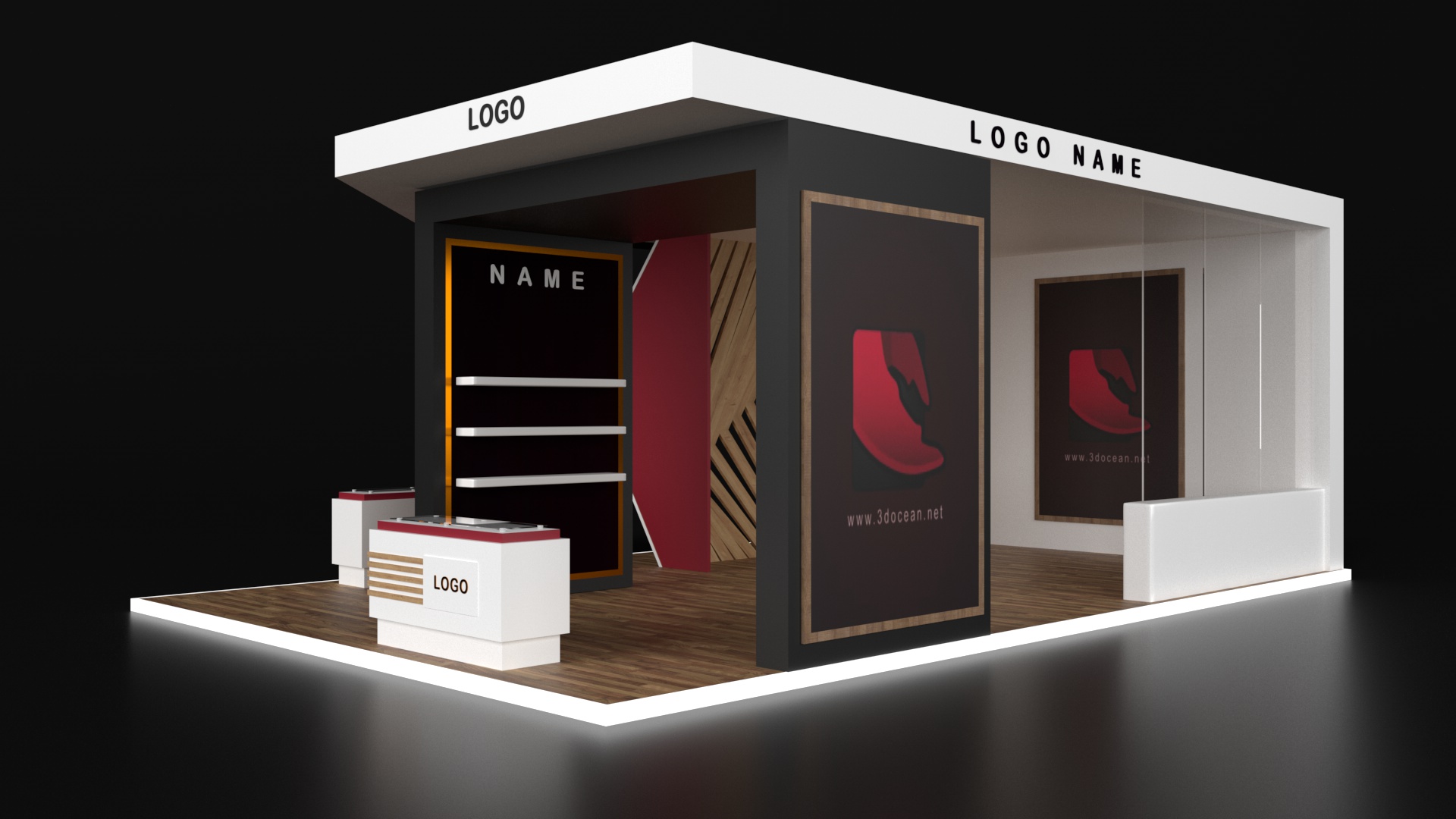 Exhibition Booth Pavilion Stand by ap_89 | 3DOcean