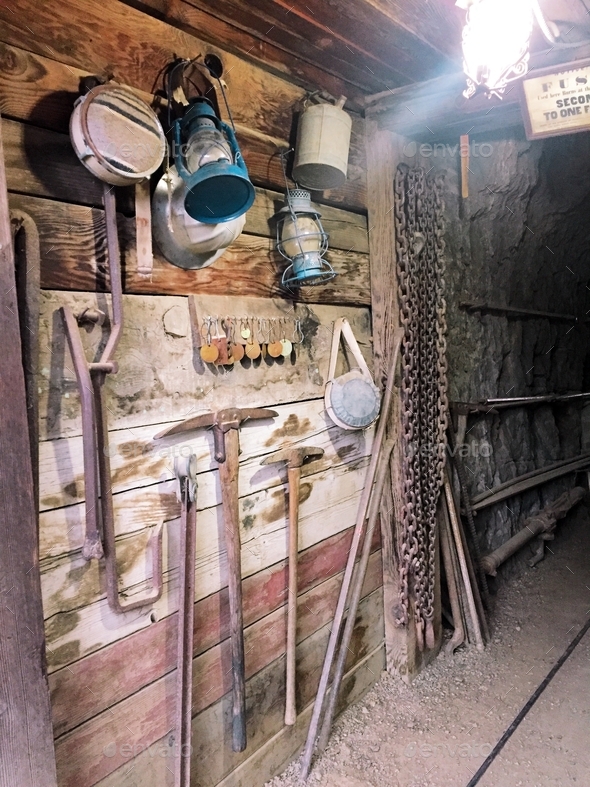 Entering an historic gold mine in San Diego County. Stock Photo by ...